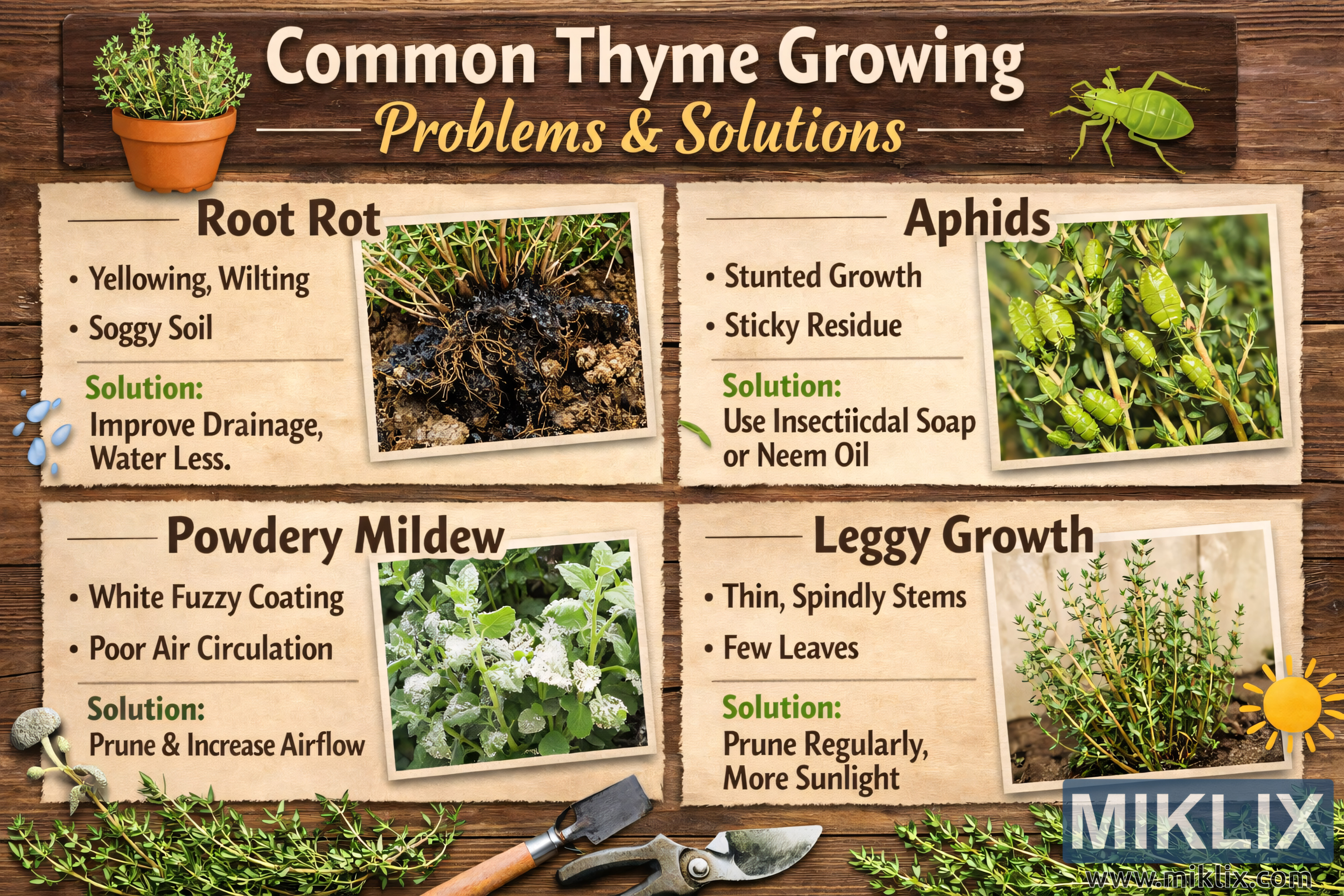 Gambar: Masalah dan Solusi Umum dalam Menanam Timi - Miklix