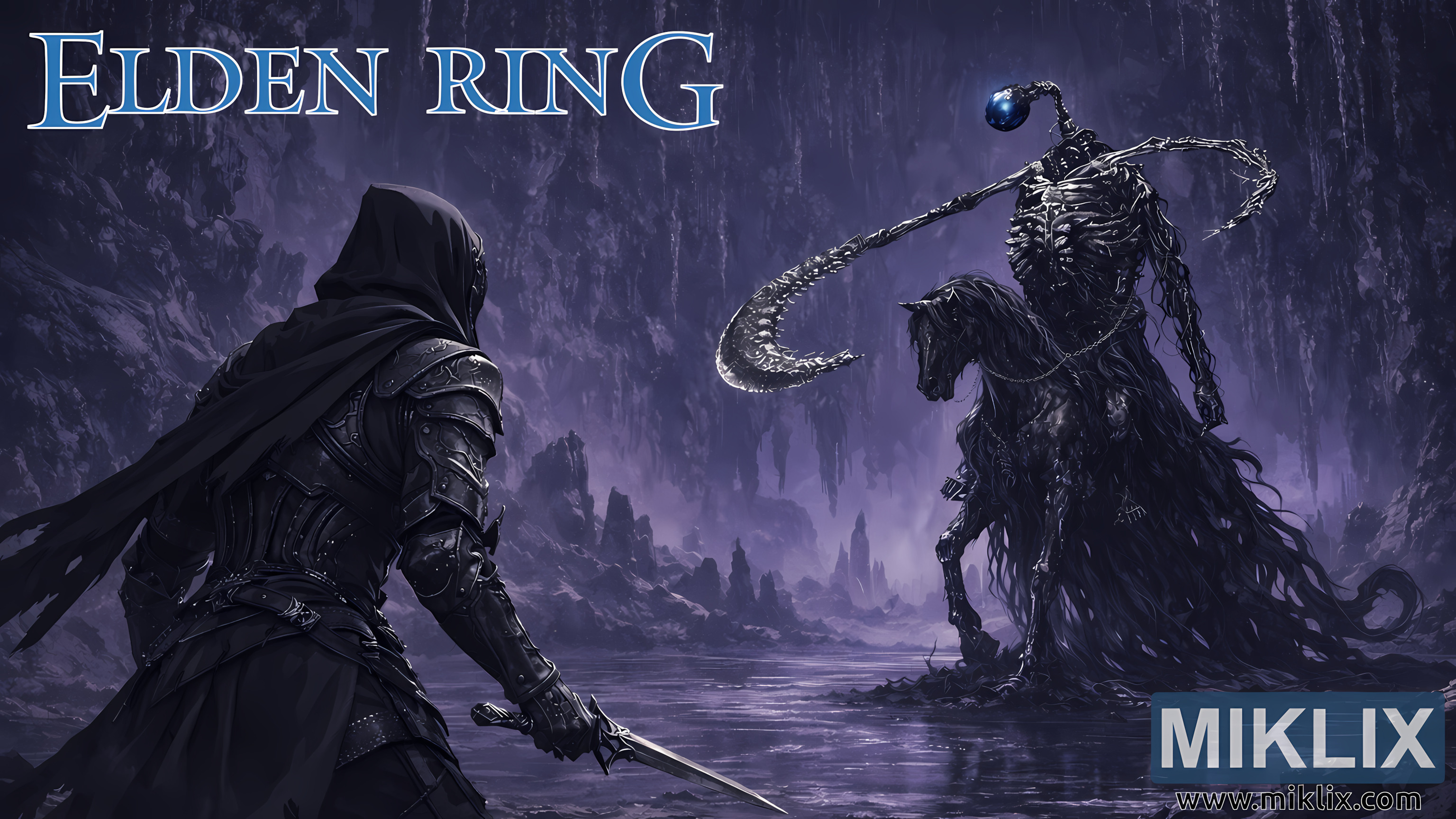 Image: Black Knife Duel in the Stone Coffin Fissure - Miklix