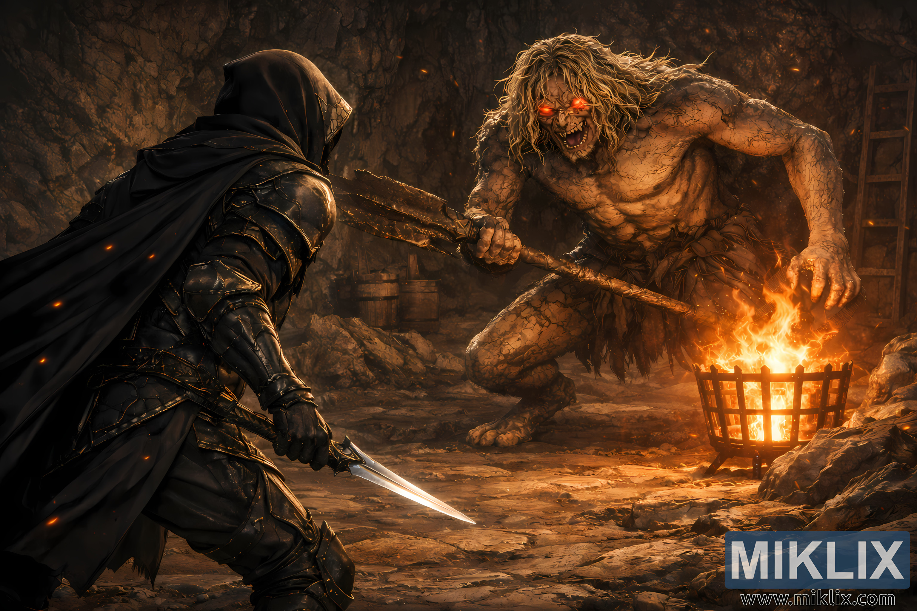 Image: Realistic Morne Tunnel Standoff – Tarnished vs. Scaly ...