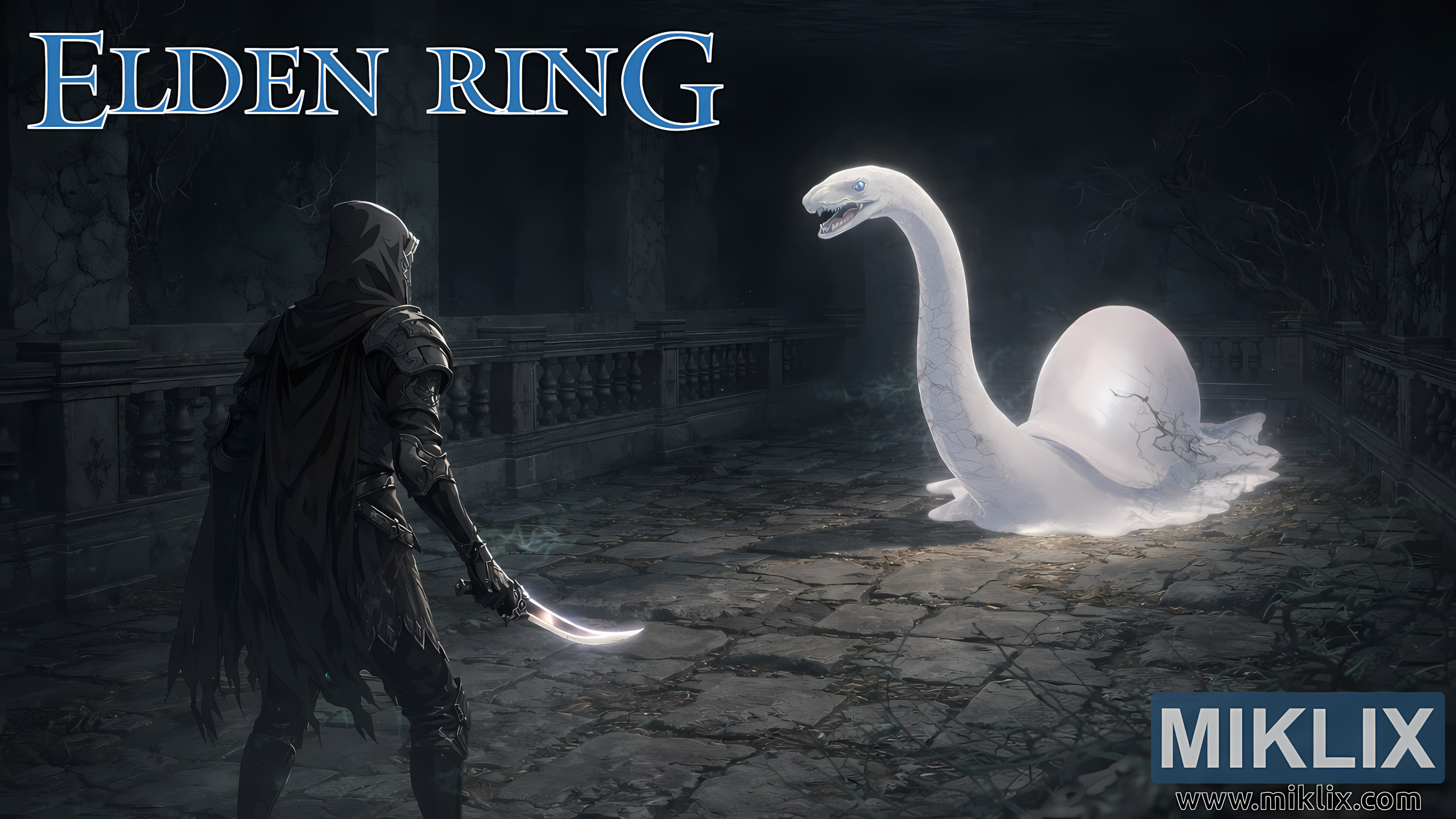 Pilt: Musta noa duell Road's Endi katakombides - Miklix