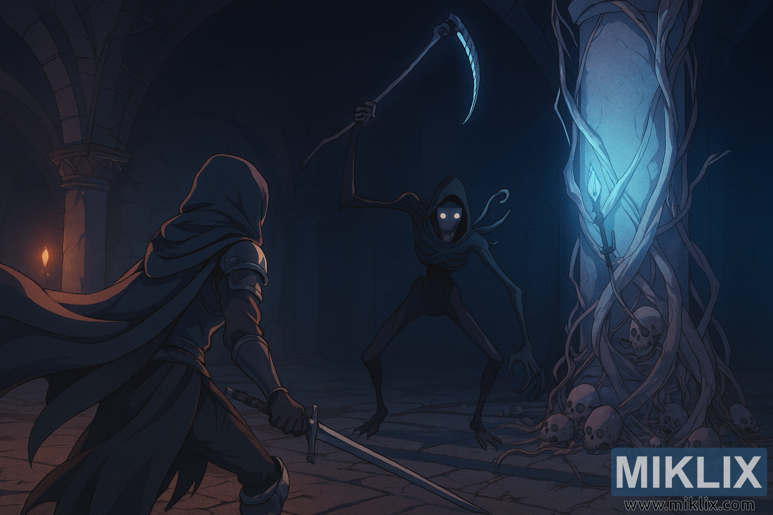 Изображение: Потускневший против Кладбищенской Тени: Противостояние в ...