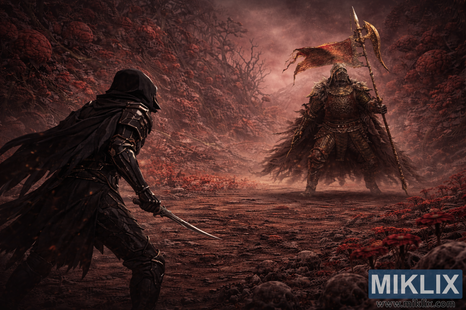 Изображение: Перед столкновением в Эонии - Miklix