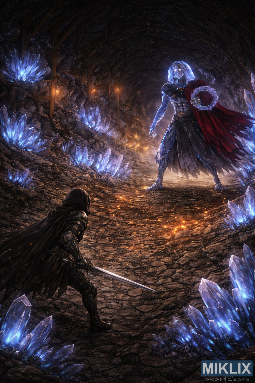 Imagine: O confruntare izometrică în tunelul de cristal - Miklix