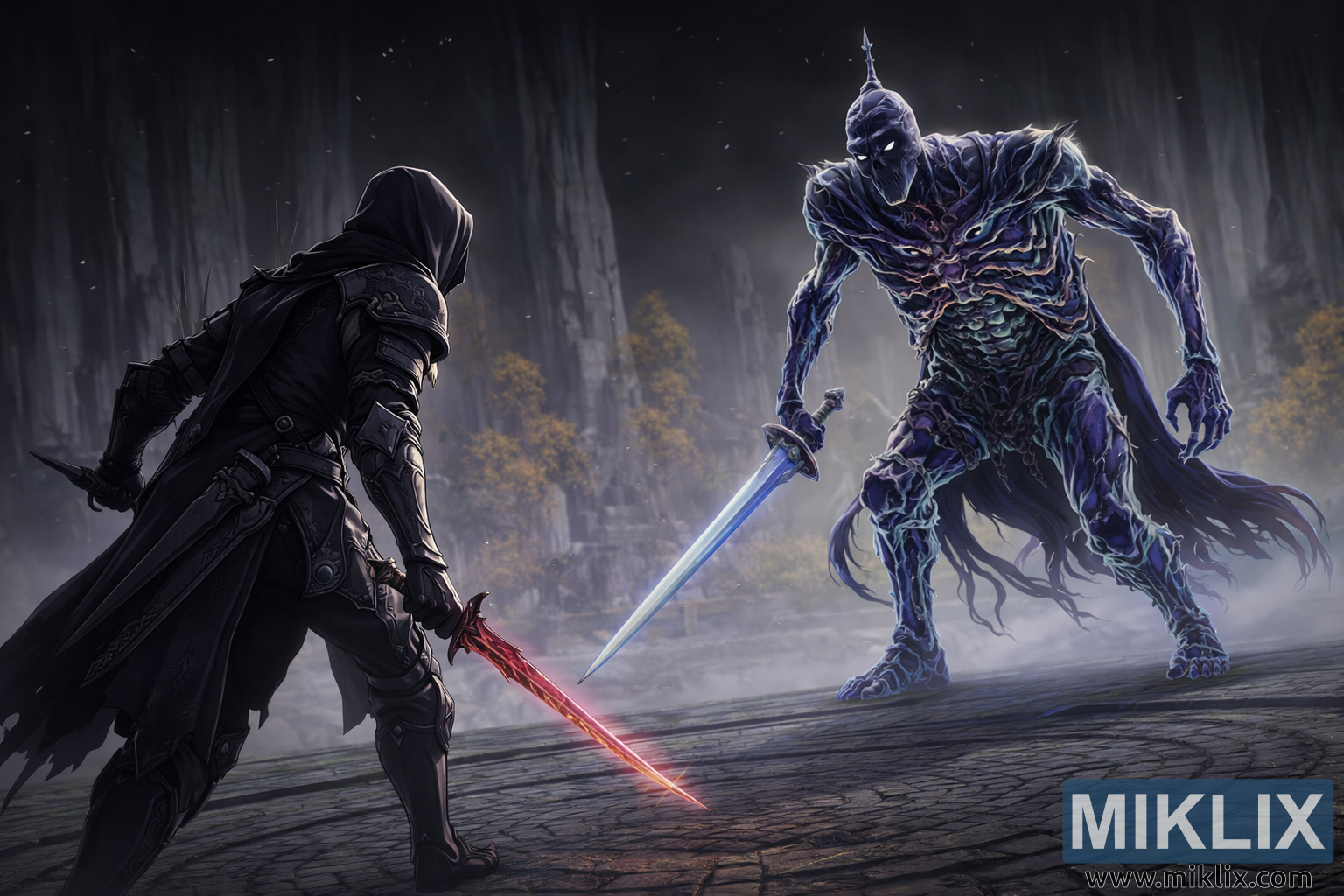 Image: Steel and Sorcery at the Evergaol’s Edge - Miklix