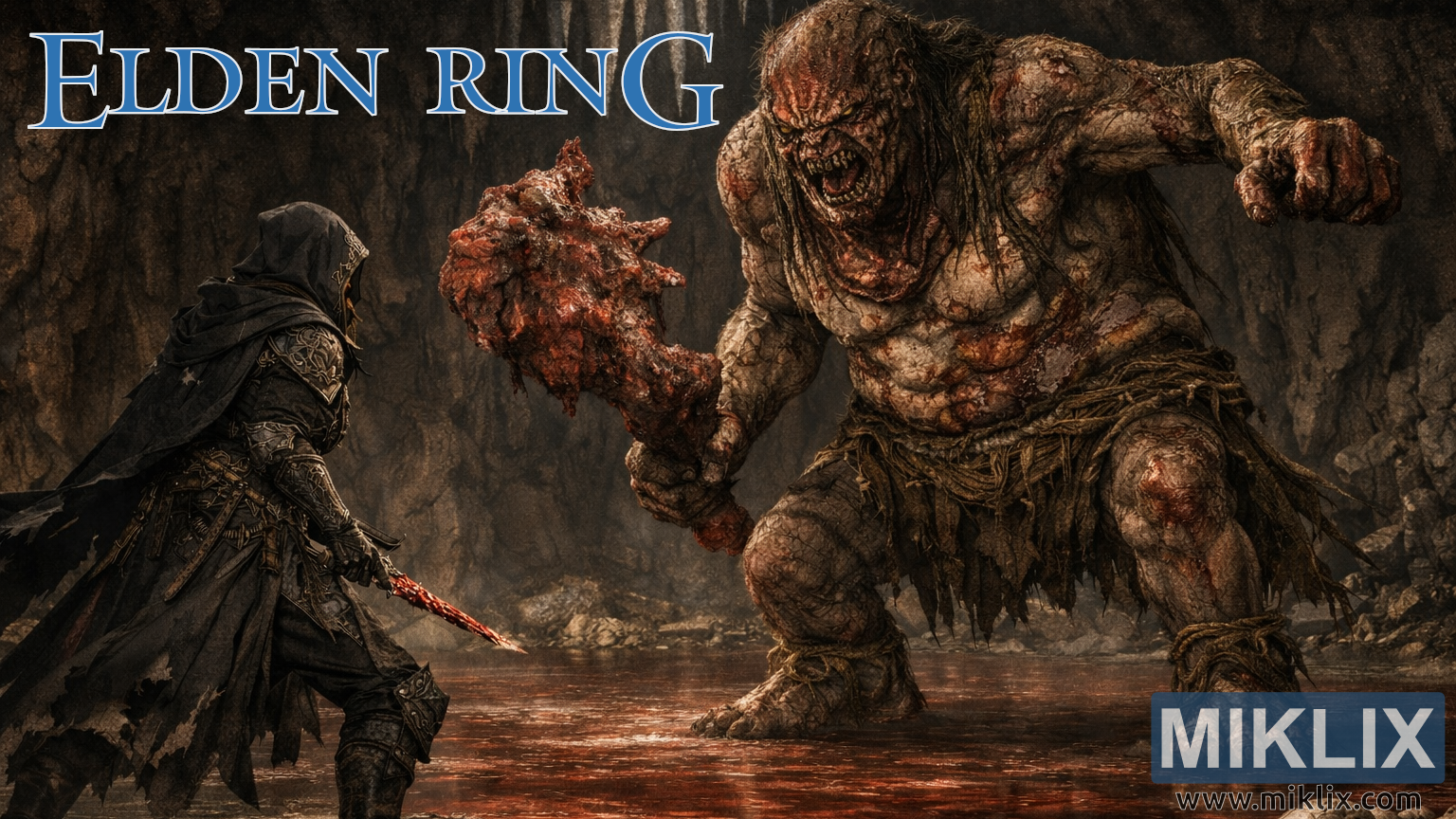 Elden Ring: Chief Bloodfiend (Rivermouth Cave) Boss Fight (SOTE) - Miklix