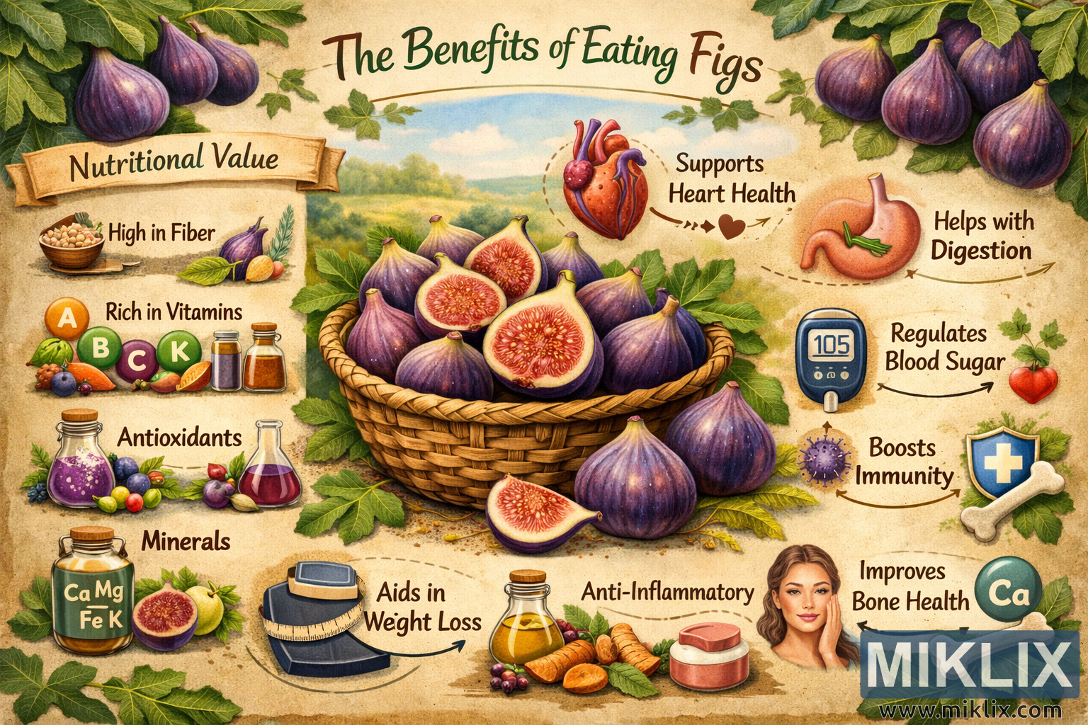 Image : Les bienfaits des figues – Infographie sur la nutrition et la ...