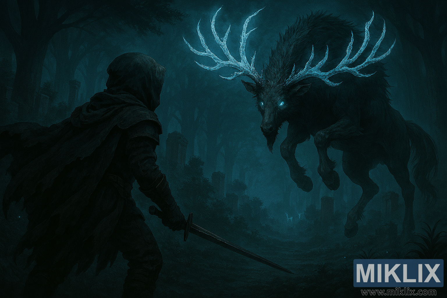 Image: Tarnished vs Regal Ancestor Spirit - Miklix