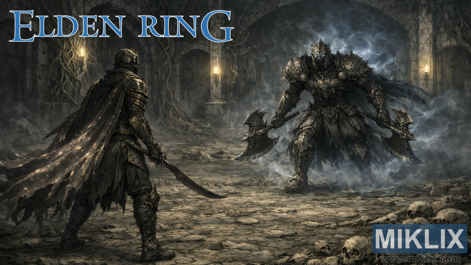 Elden Ring: Death Knight (Fog Rift Catacombs) Boss Fight (SOTE) - Miklix