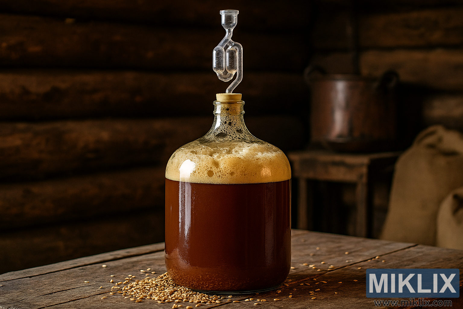 Slika: Fermentacija belgijskog Abbey Alea - Miklix