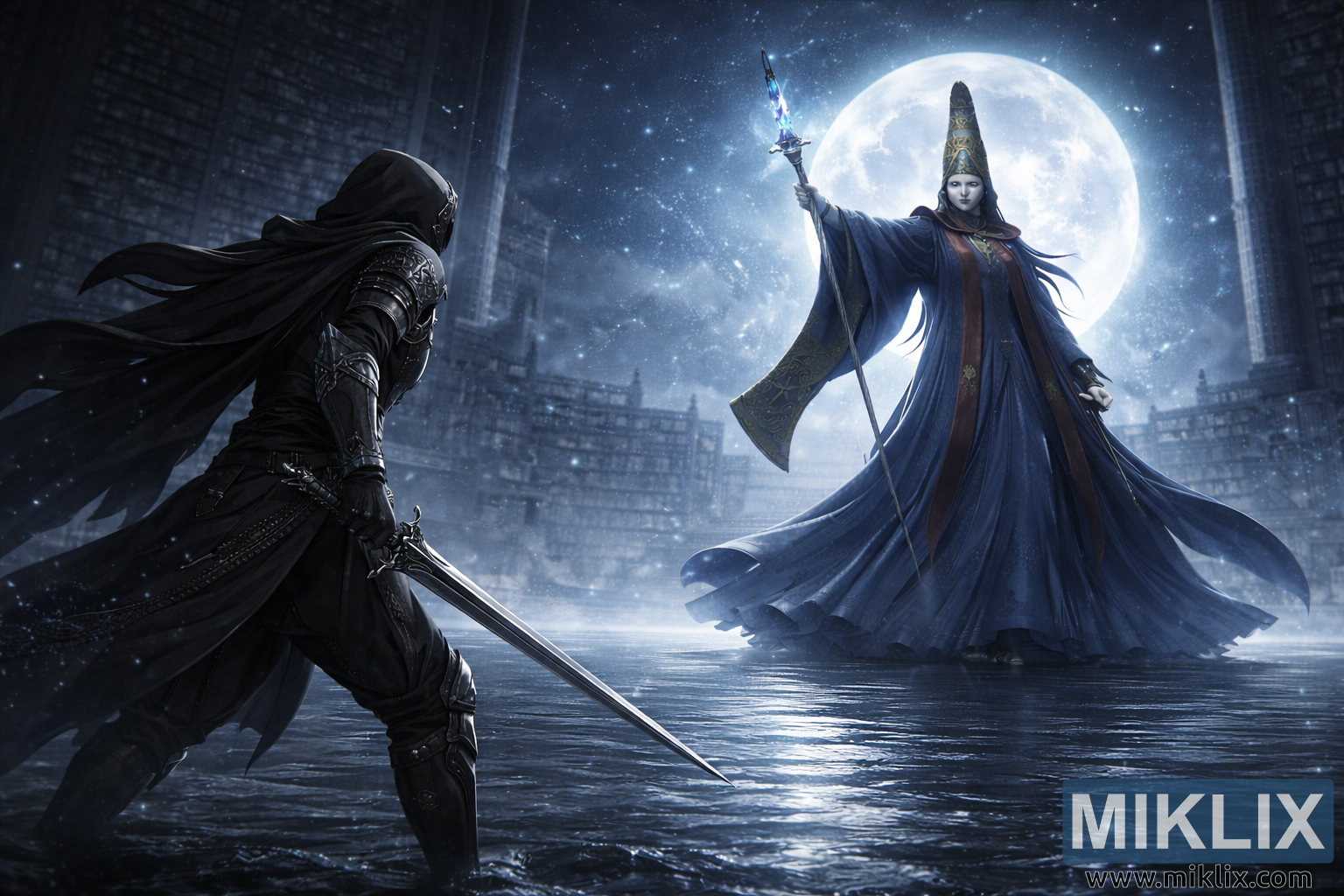 Image: Under the Full Moon’s Gaze - Miklix