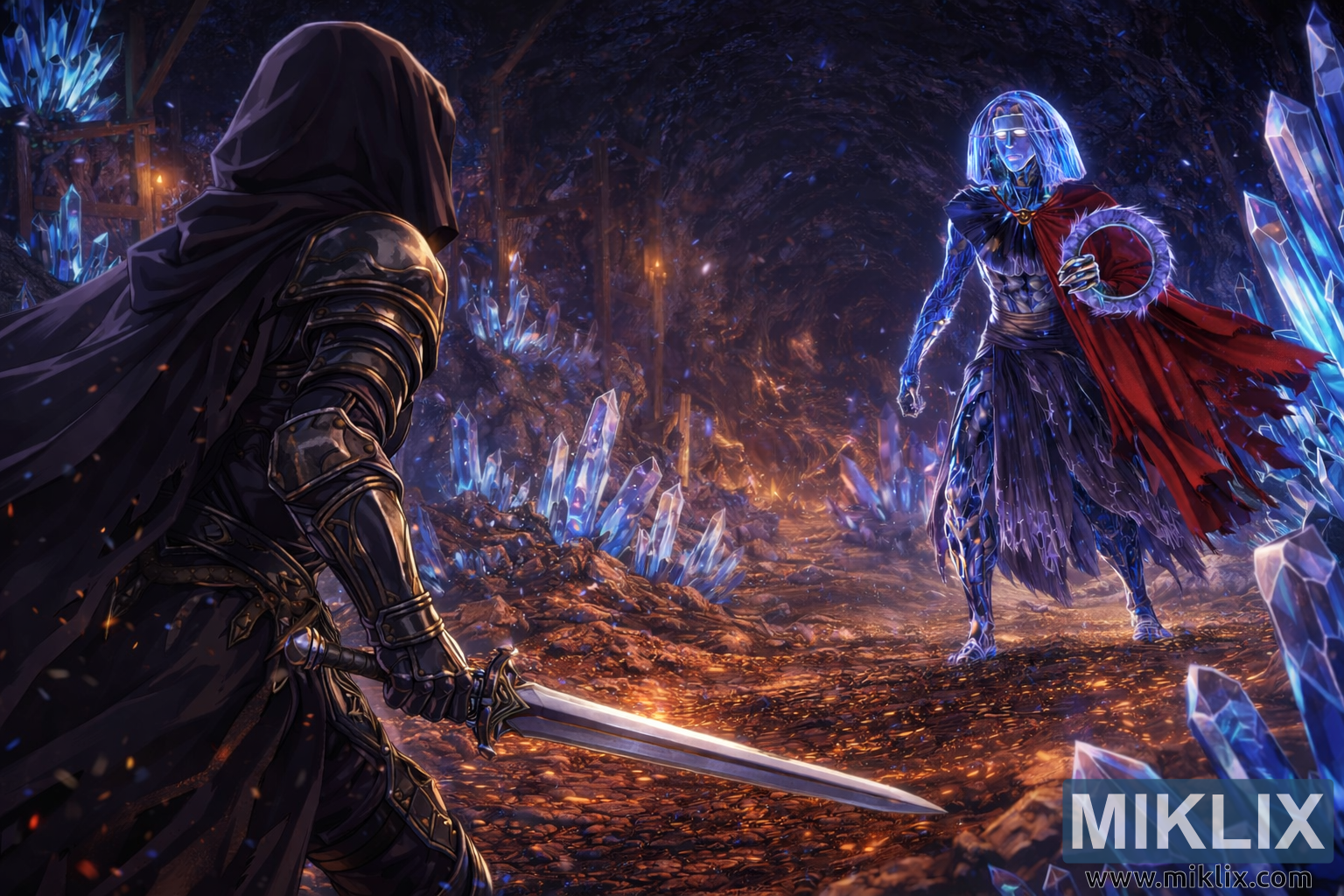 Imagen: Acero contra cristal - Miklix