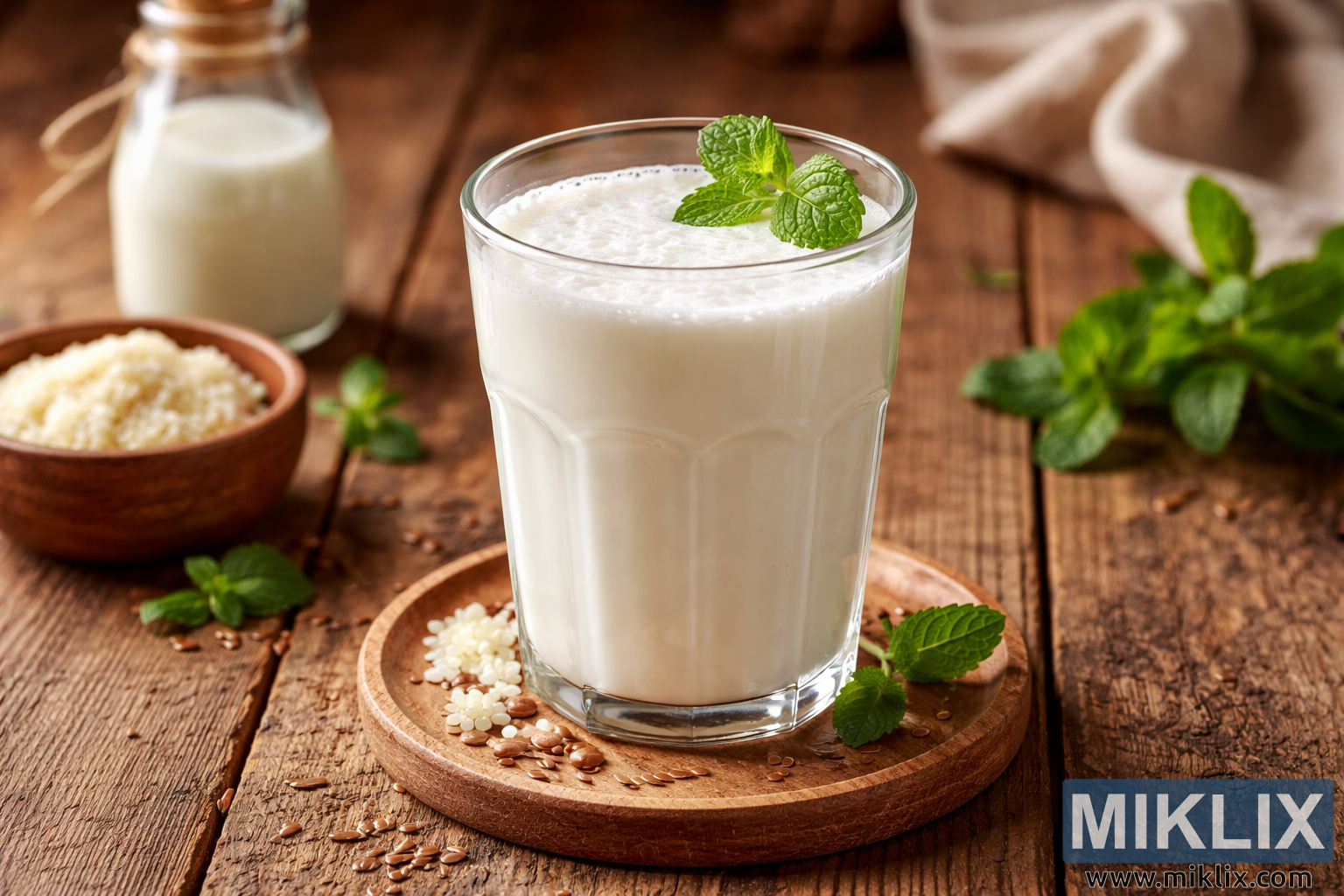 Larawan: Infographic ng Nutrisyon at Probiotic na Profile ng Kefir - Miklix