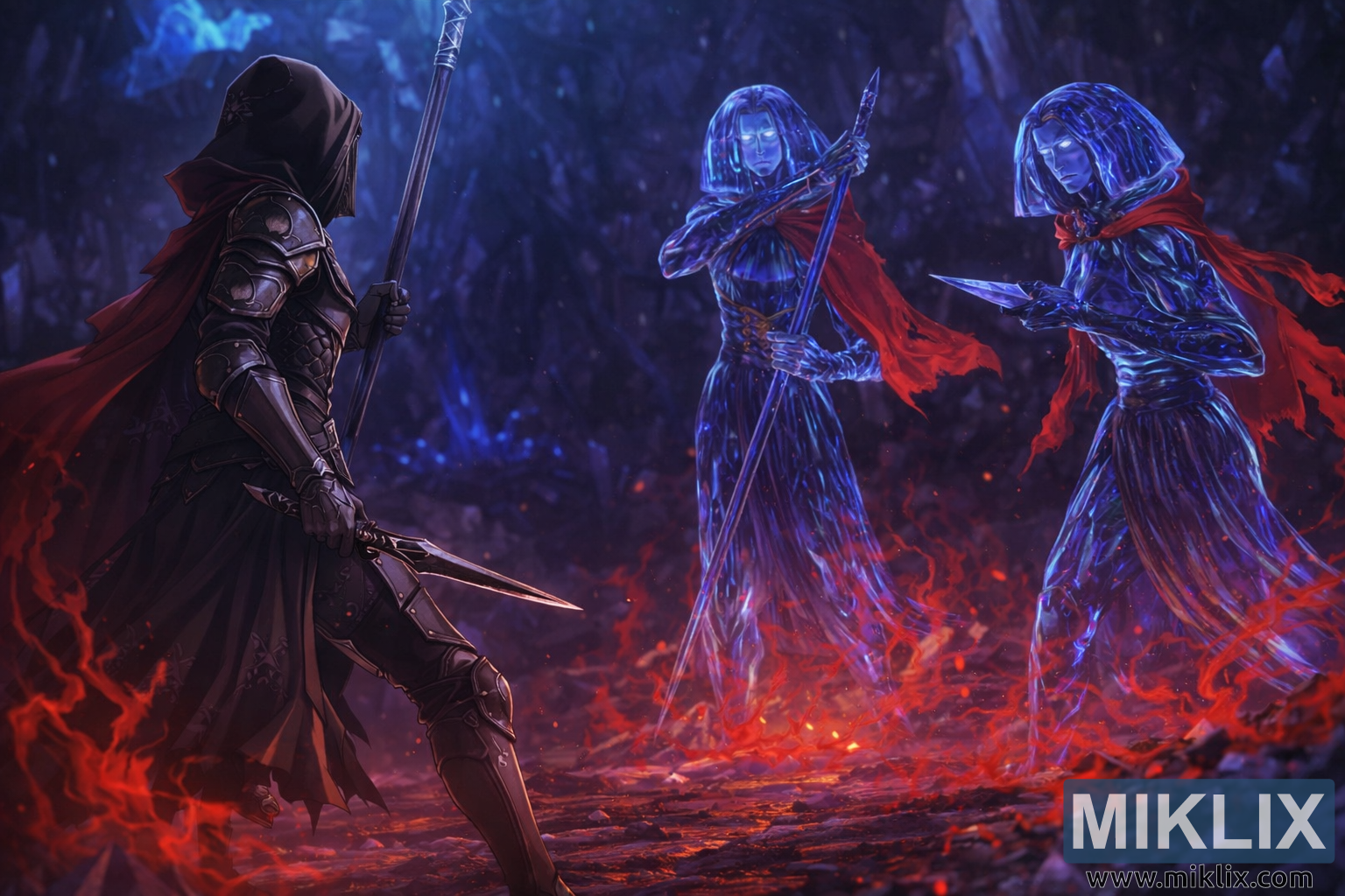 Image: Before the Crystal Clash - Miklix