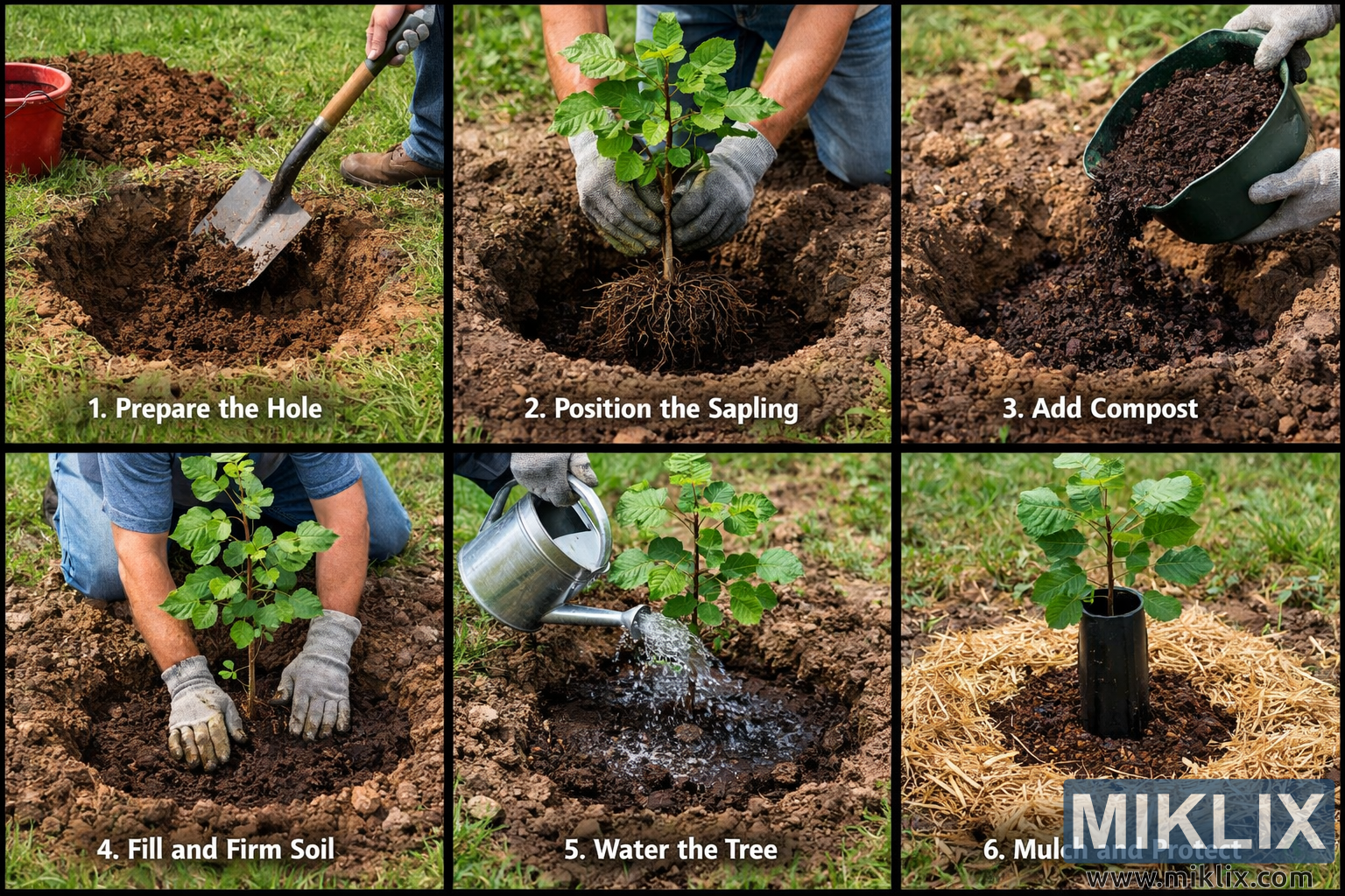 Image: Step-by-Step Guide to Planting a Young Hazelnut Tree - Miklix