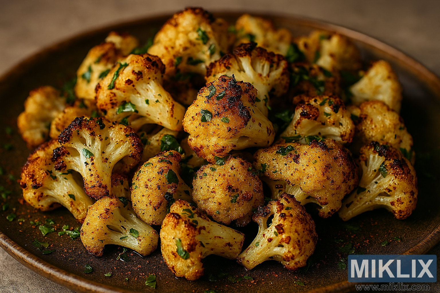 Imagen: Coliflor asada con hierbas y especias - Miklix