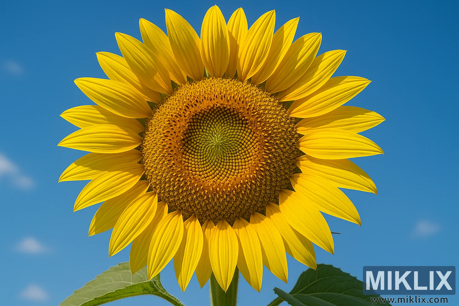 Imagine: Prim-plan al unei flori de floarea-soarelui cu dungi gri mamut ...