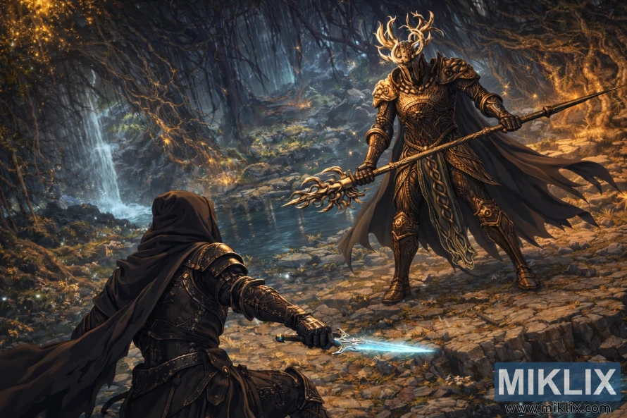 Image: Crucible Colossus in the Deep - Miklix