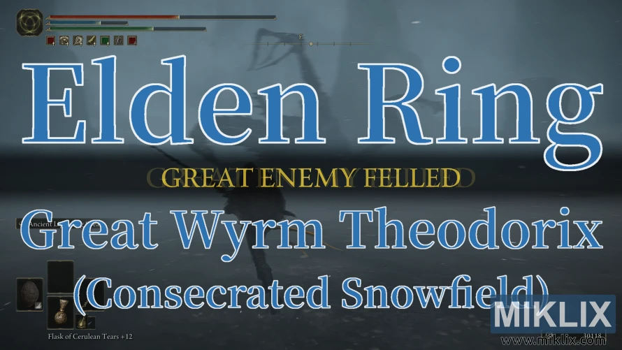 Image: Elden Ring – Great Wyrm Theodorix (Consecrated Snowfield) Boss ...