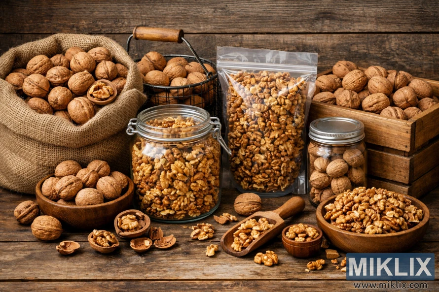 Image: Walnut Storage Methods: In-Shell and Shelled Options - Miklix