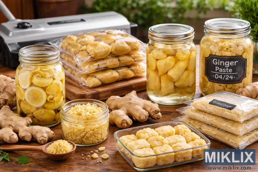 Image: Various Methods of Storing Fresh Ginger - Miklix