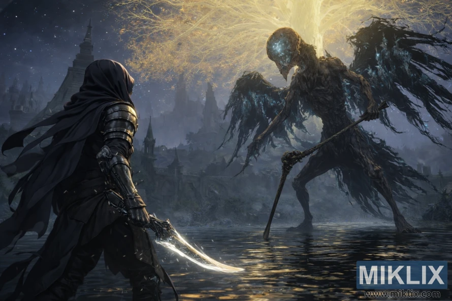 Image: Before the First Strike at Academy Gate Town - Miklix