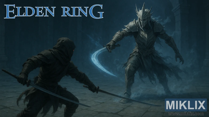 Image: Black Knife Duel Against the Ancient Hero of Zamor - Miklix