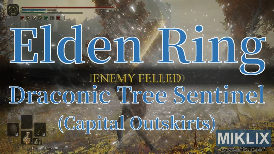 Image: Elden Ring Dragonic Tree Sentinel Victory - Miklix